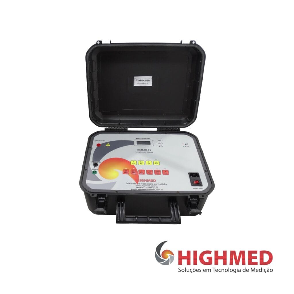 MEGÔMETRO DIGITAL DE 10KV – HMMG-10 - Highmed 15 anos transformando o ...