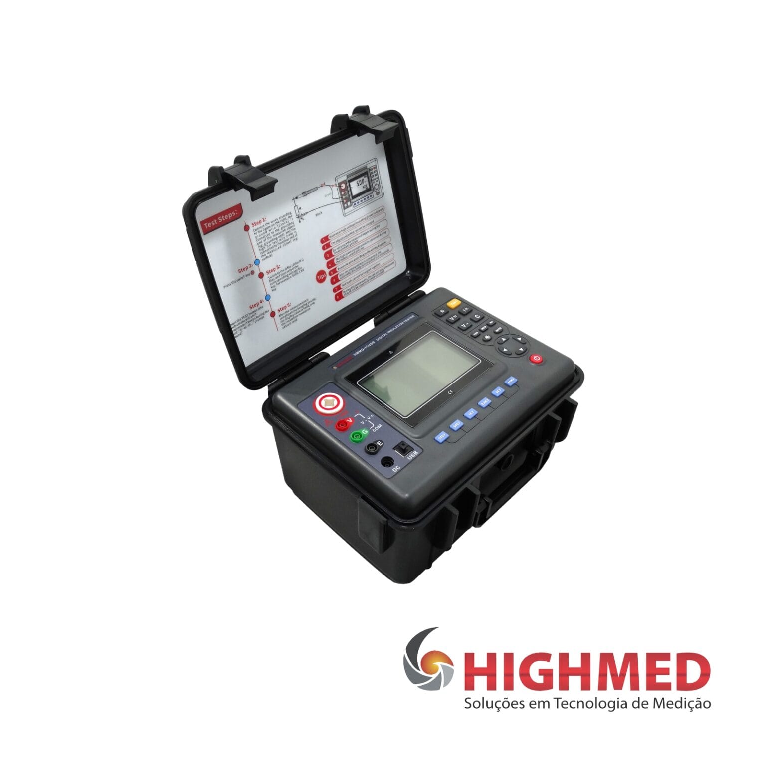 MEGÔHMETRO DIGITAL DE 15KV COM LOGGER – HMMG-15 PRO - Highmed 15 anos ...