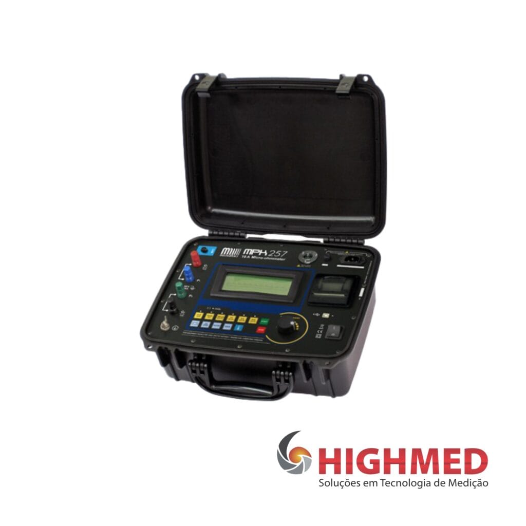 MICROHMÍMETRO DIGITAL PORTÁTIL ATÉ 10 A - MPK257 - Highmed 15 anos ...